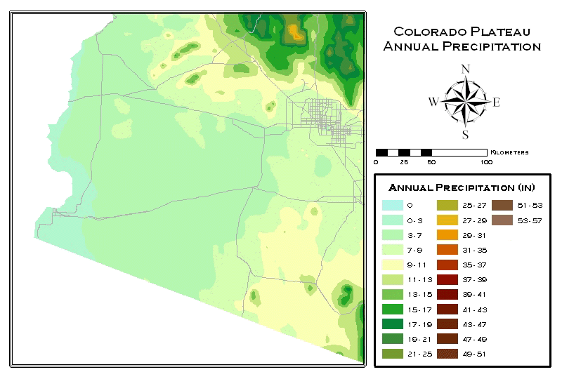 Interactive Precipitation Map Southwest Arizona